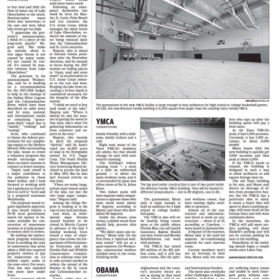 Florida Times-Union: New Winston YMCA Sneak Peek | First Coast YMCA